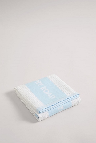 Ice Blue CR Logo Australian Cotton Tea Towel - Natural Fibres | Country ...