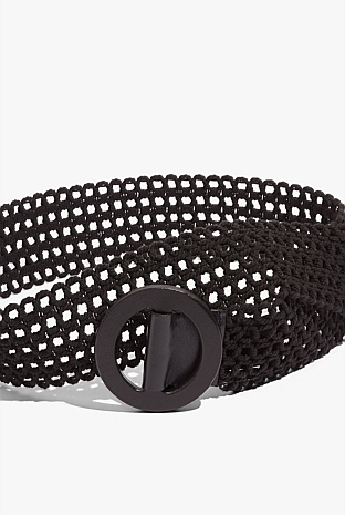 Black Net Belt - Belts | Country Road