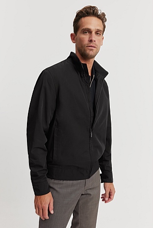 Black Technical Zip-Through Jacket - Jackets & Coats | Country Road