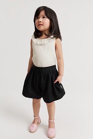 Black Pleat Soft Short - Shorts | Country Road