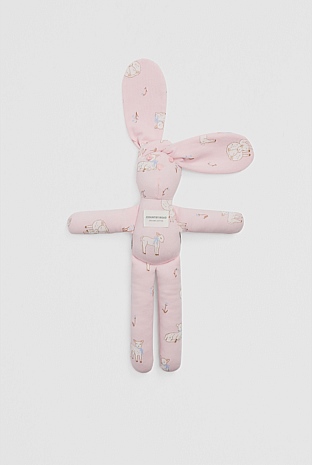 Mineral Pink Organically Grown Cotton Lamb Print Bunny - Easter Edit ...