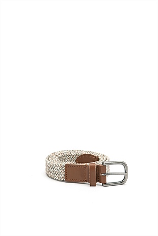 Cool Grey Webbed Belt - Belts | Country Road