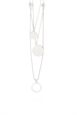 Silver Layered Charm Necklace - Necklaces | Country Road