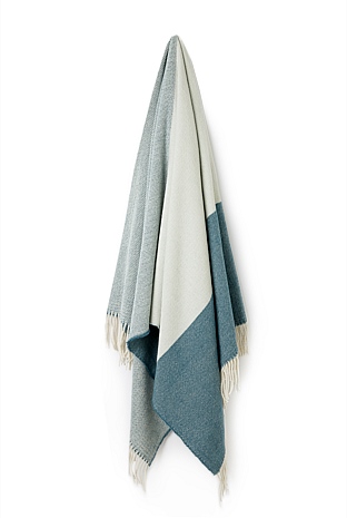 Deep Teal Cove Throw - Throws | Country Road