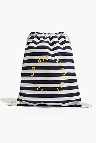 Navy Stripe Drawstring Bag - Accessories | Country Road
