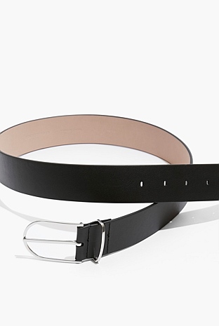 Black Semi Buckle Belt - Belts | Country Road
