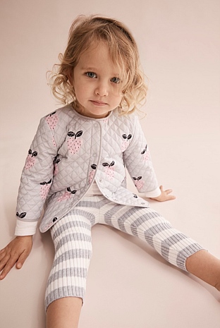 Charcoal Quilted Berry Jacket - Jackets & Coats | Country Road