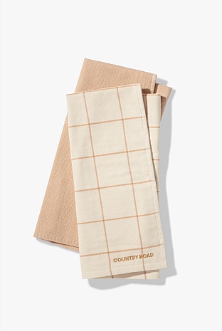 Sandstone Kent Tea Towel Pack of 2 - Tea Towels | Country Road