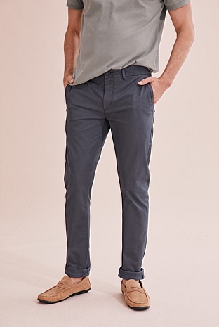 Slate Verified Australian Cotton Slim Fit Stretch Chino - Chinos ...
