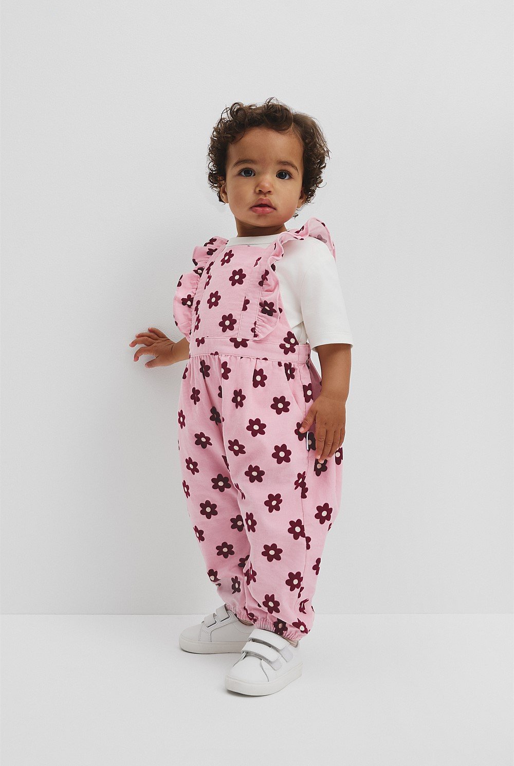 Pink Floral Cord Floral Overall - Overalls & Rompers | Country Road