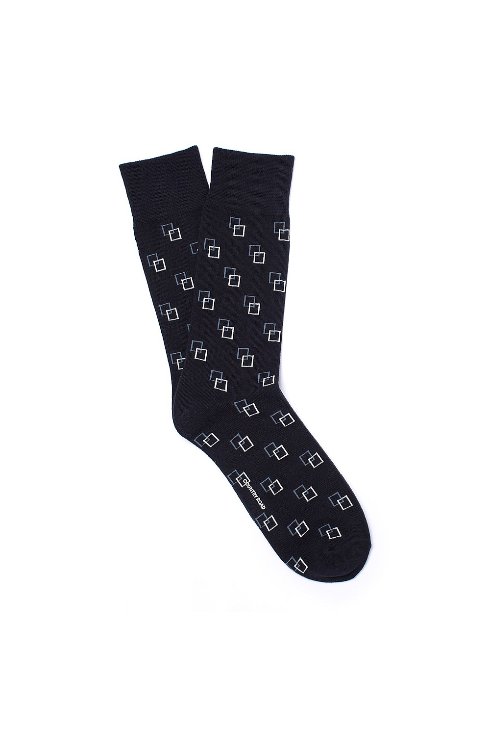 Navy Double Square Socks - Socks | Country Road