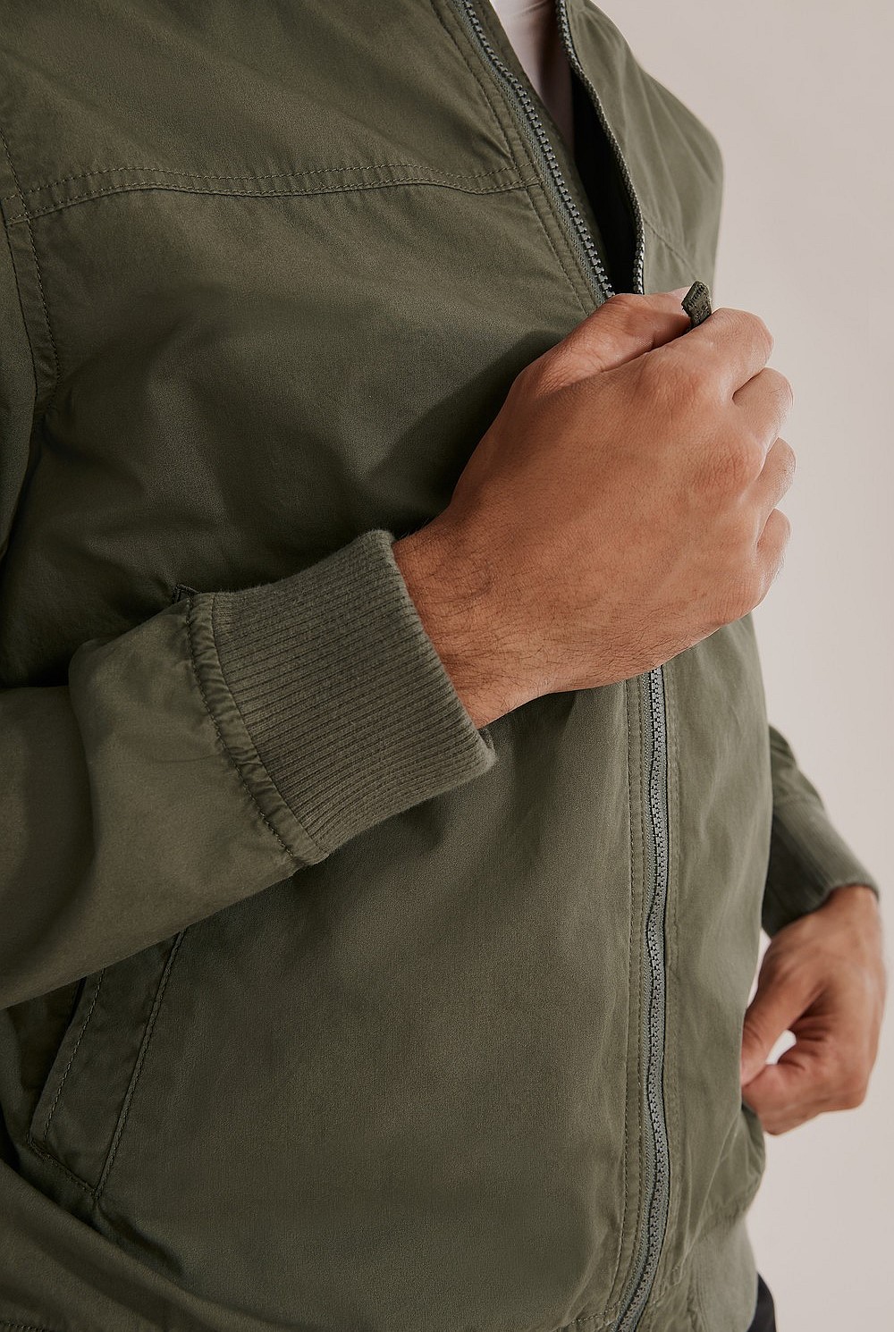 Moss Green Washed Bomber Jacket - Jackets & Coats | Country Road