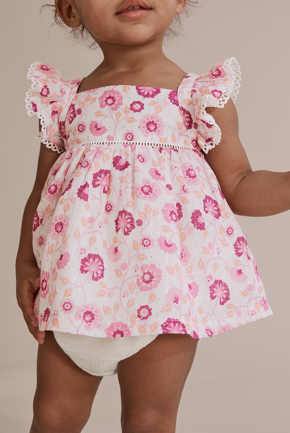 Marshmallow Multi Floral Cami - Natural Fibres | Country Road