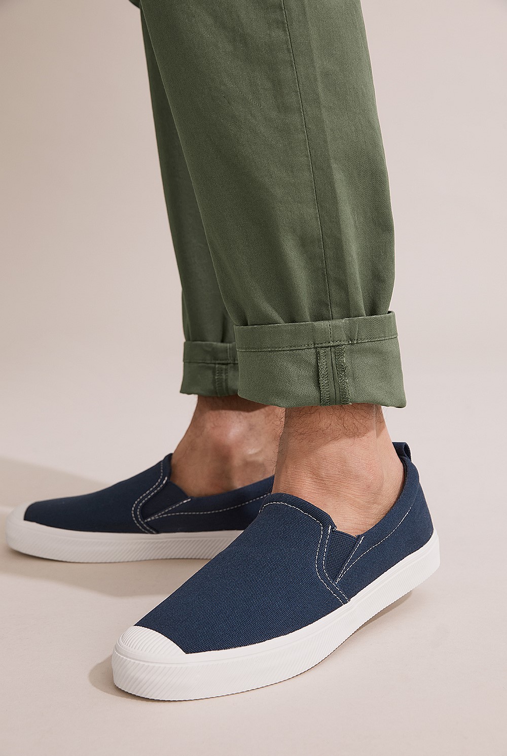 Navy Cotton Slip On - Casual Shoes | Country Road