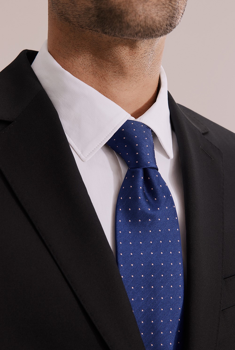 Navy Dot Silk Tie - The Office Edit | Country Road