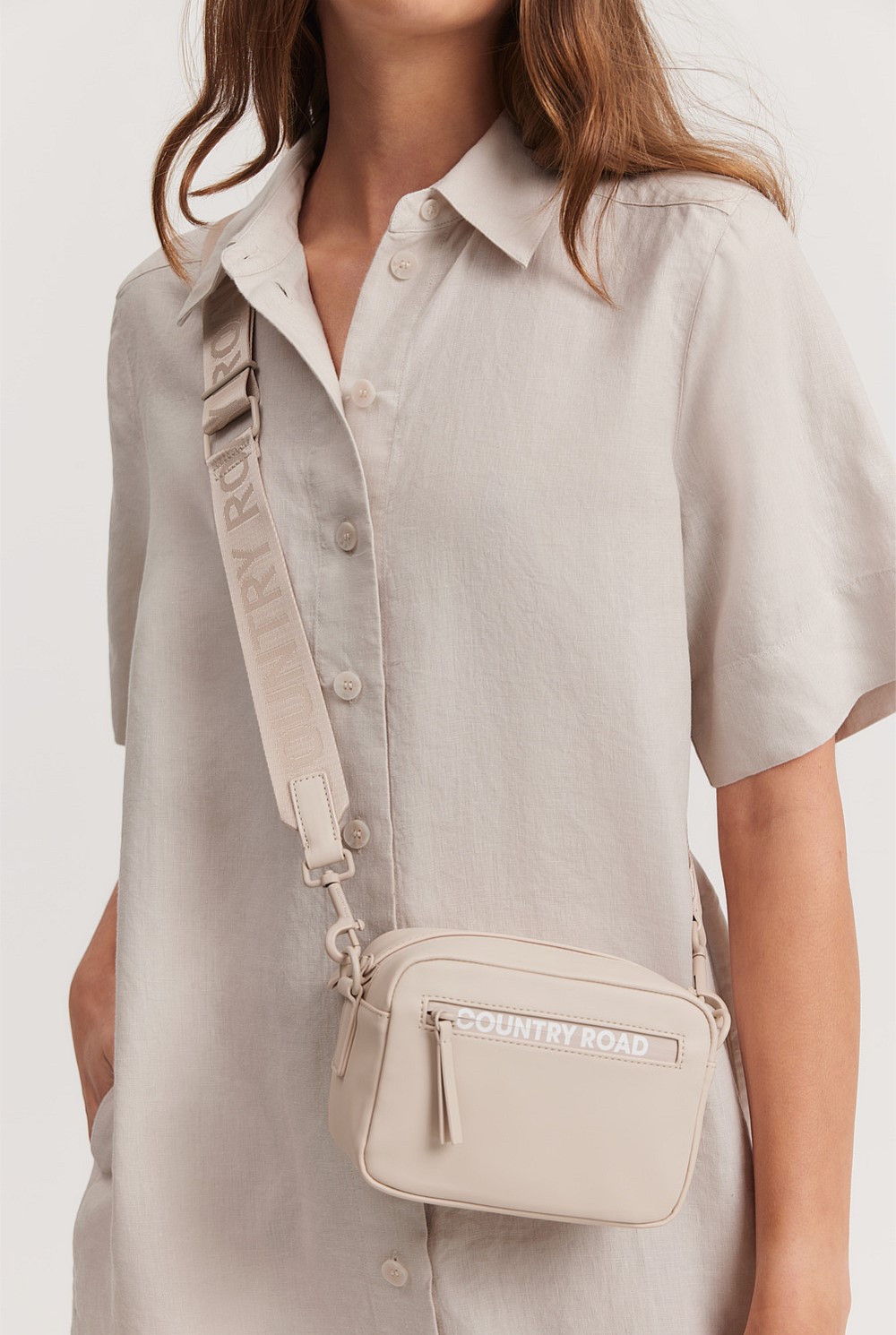 Sand Zip Mini Crossbody Bag - Bags | Country Road