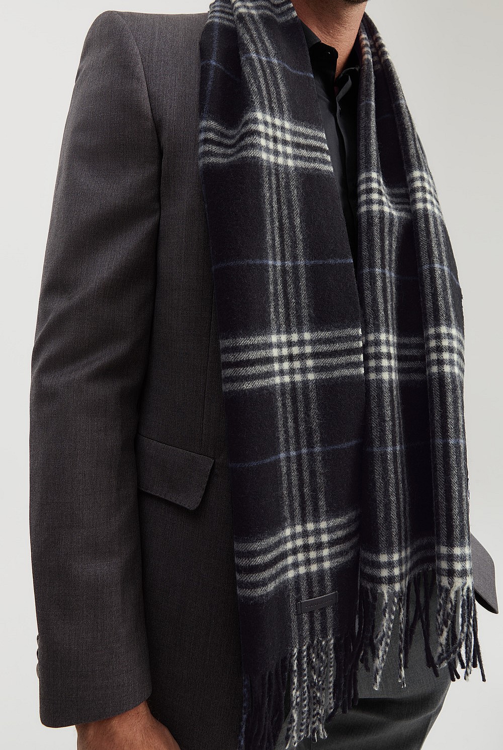 Black Check Scarf - Hats & Scarves | Country Road