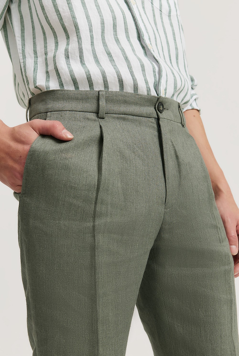 Thyme Pleated Linen Pant - Pants | Country Road