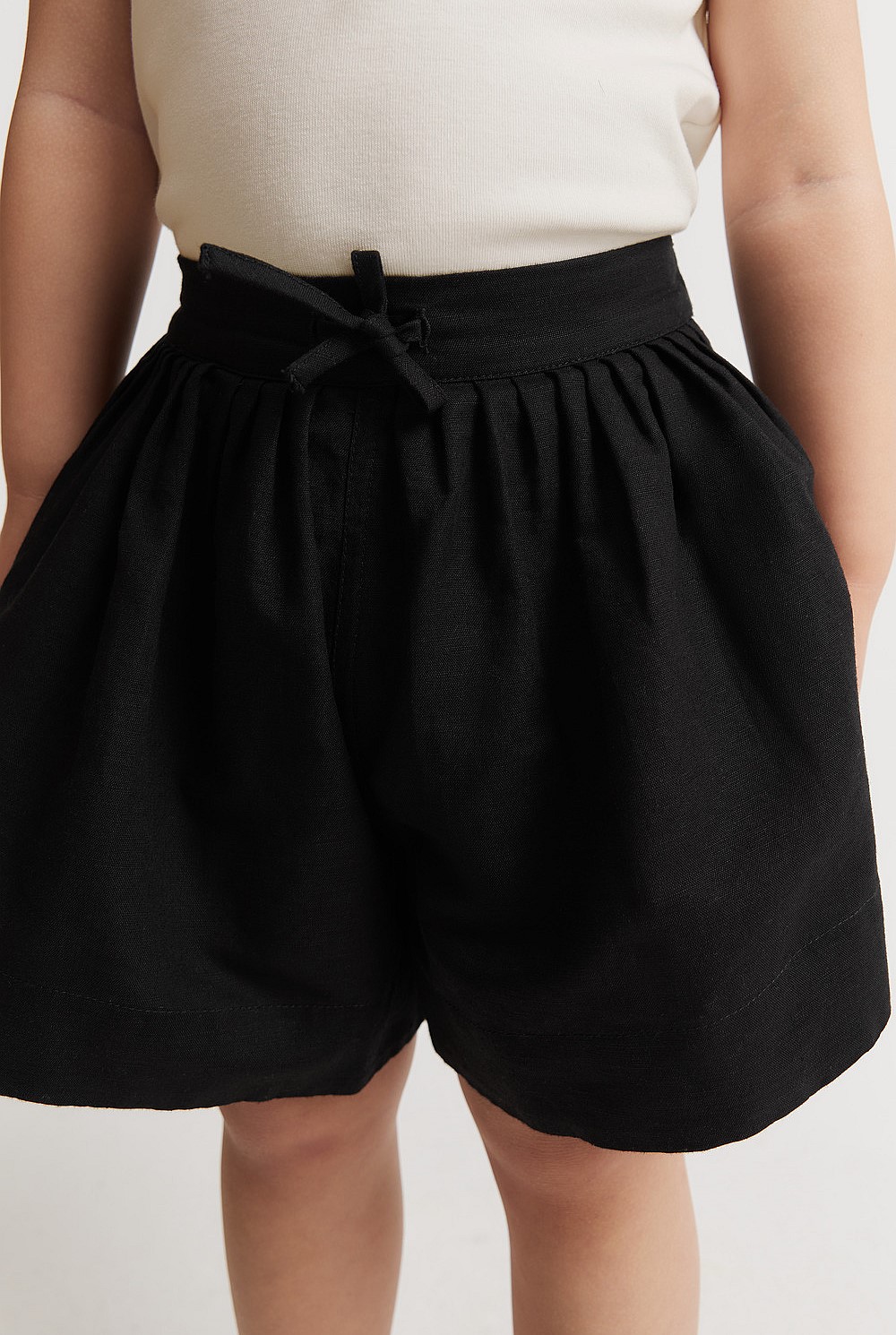 Black Pleat Soft Short - Shorts | Country Road