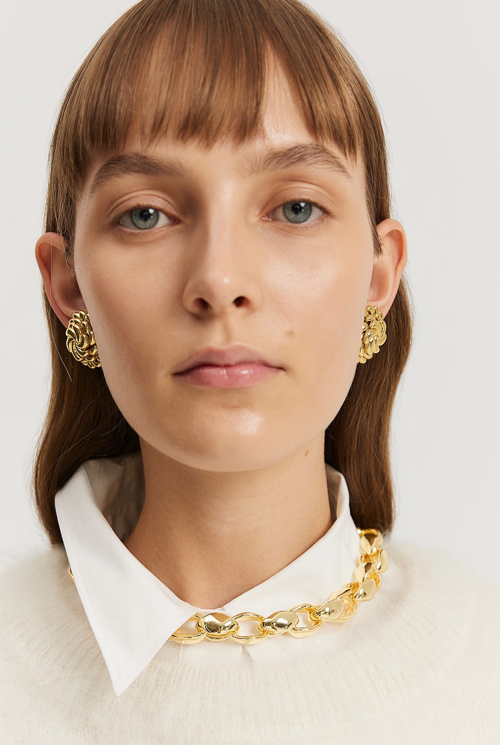 Gold Molten Chain Necklace - Work | Country Road