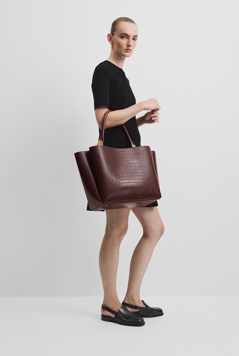Chocolate High Low Tote Bag - Bags | Country Road