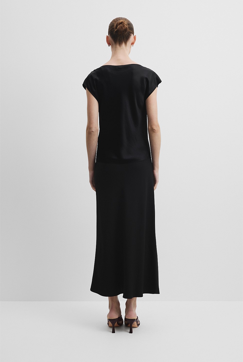 Black Satin Shell Top - Best Sellers | Country Road