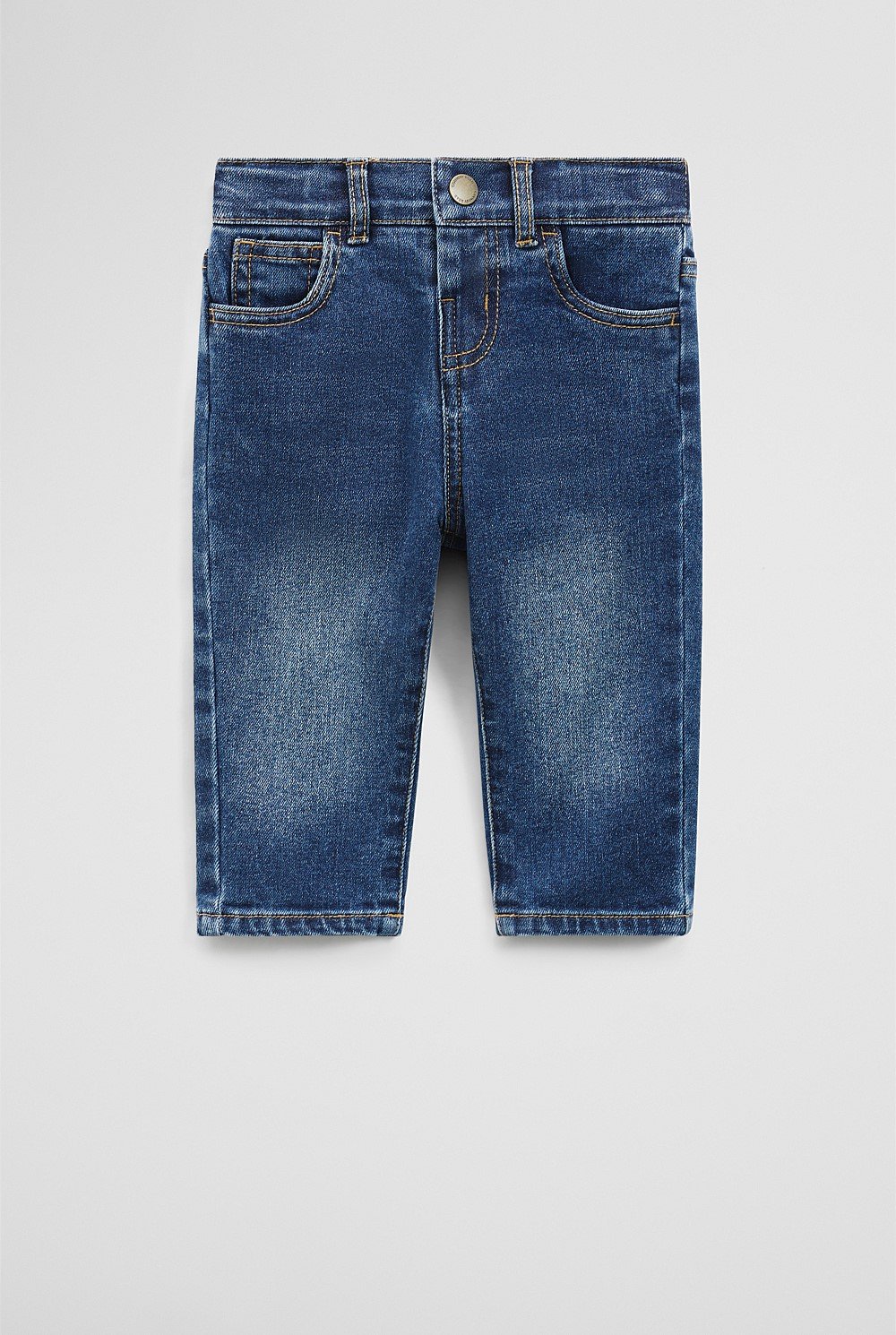Mid Blue Wash Denim Jean - Pants | Country Road