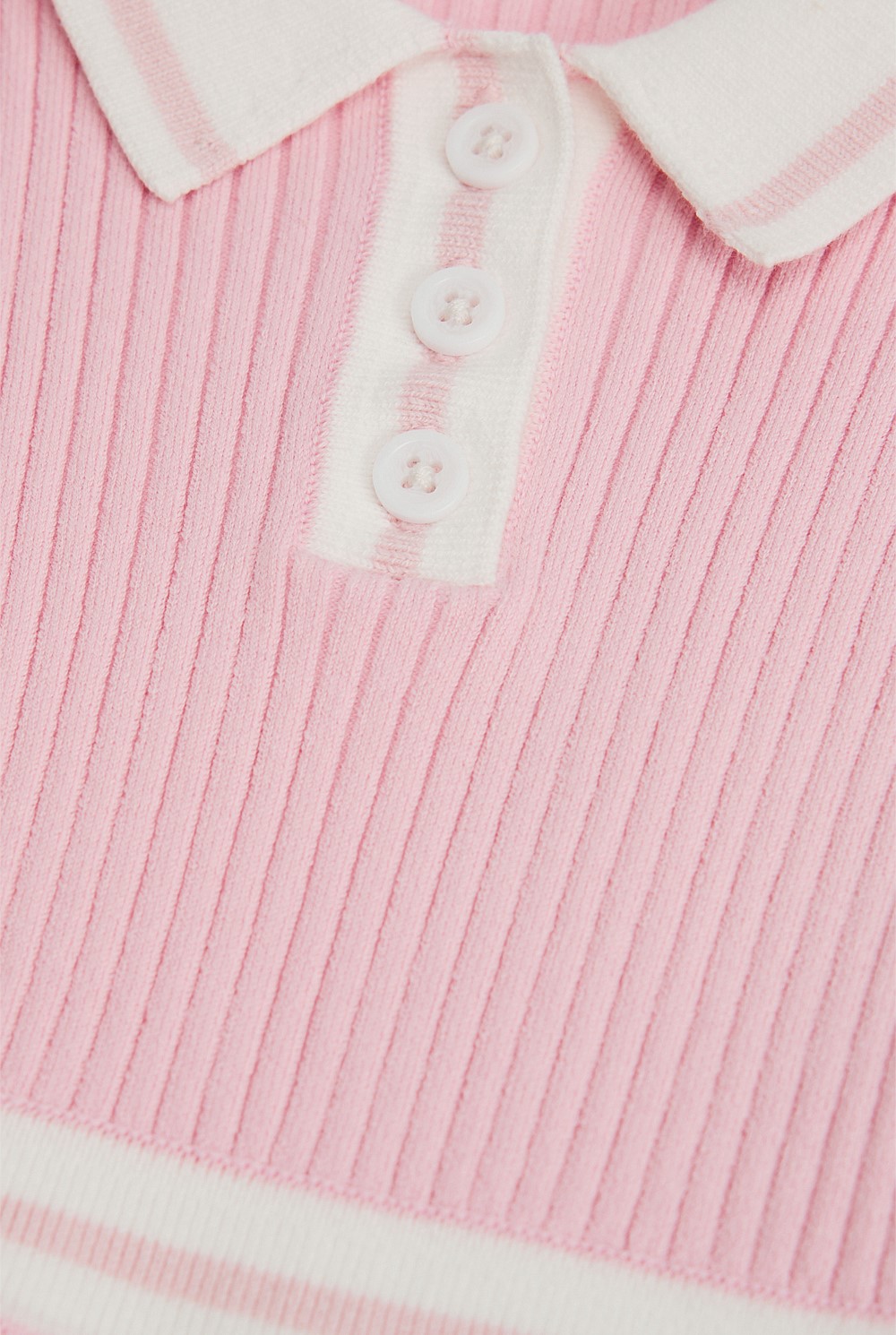 Playful Pink Short Sleeve Knit Dress - Dresses | Country Road