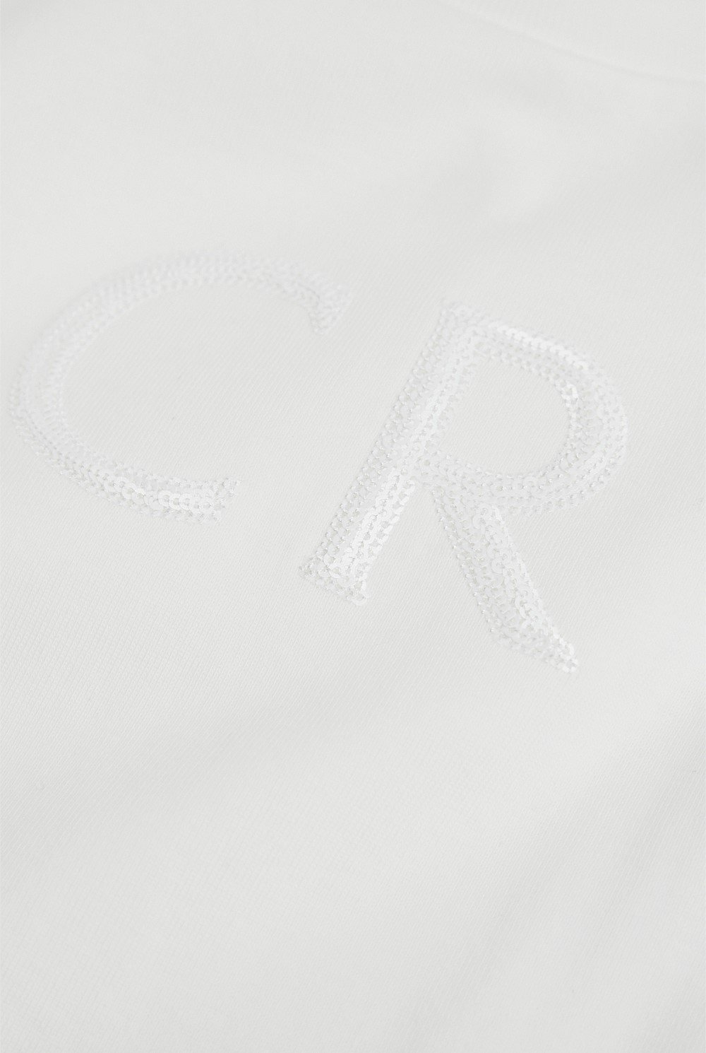 Marshmallow Long Sleeve Logo Frill T-Shirt - T-Shirts | Country Road