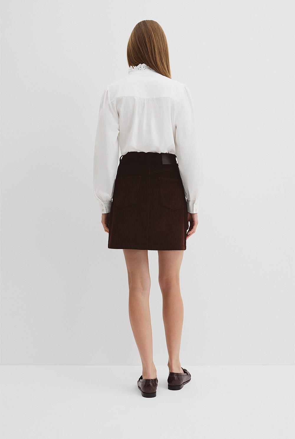 Cocoa Bean Corduroy Mini Skirt - Skirts | Country Road