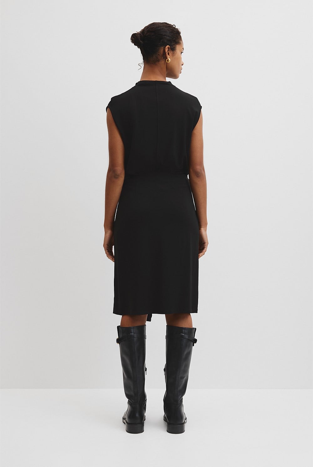 Black Twist Crepe Skirt - Work | Country Road