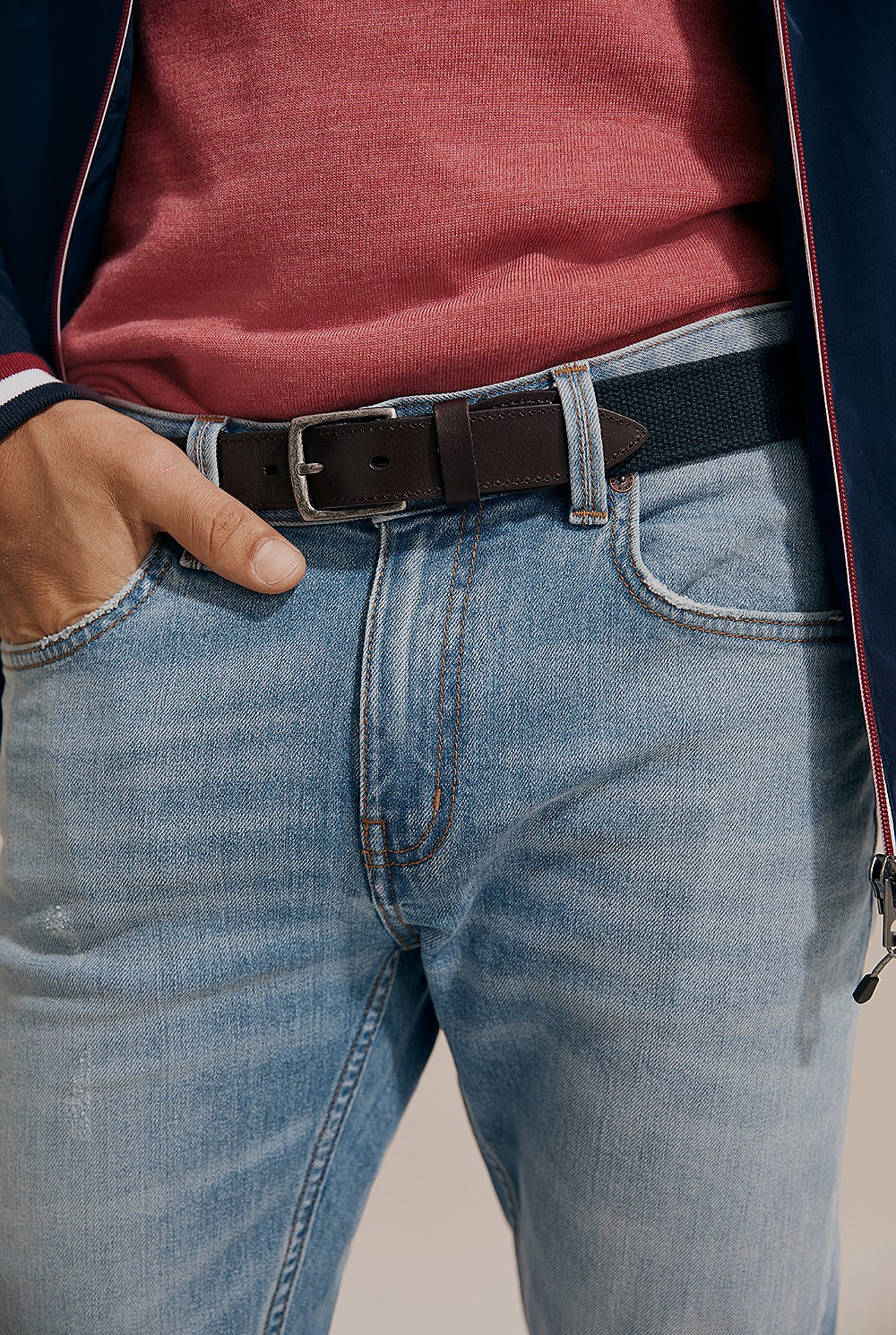 Navy Textile Web Belt - Belts | Country Road