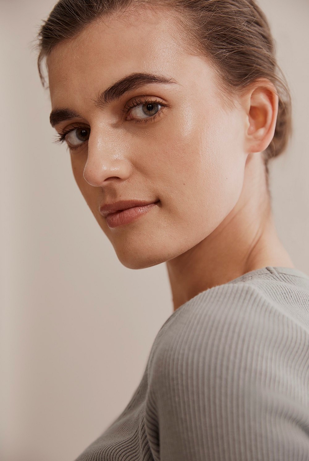 Taupe Rib T-Shirt - T-Shirts & Tops | Country Road