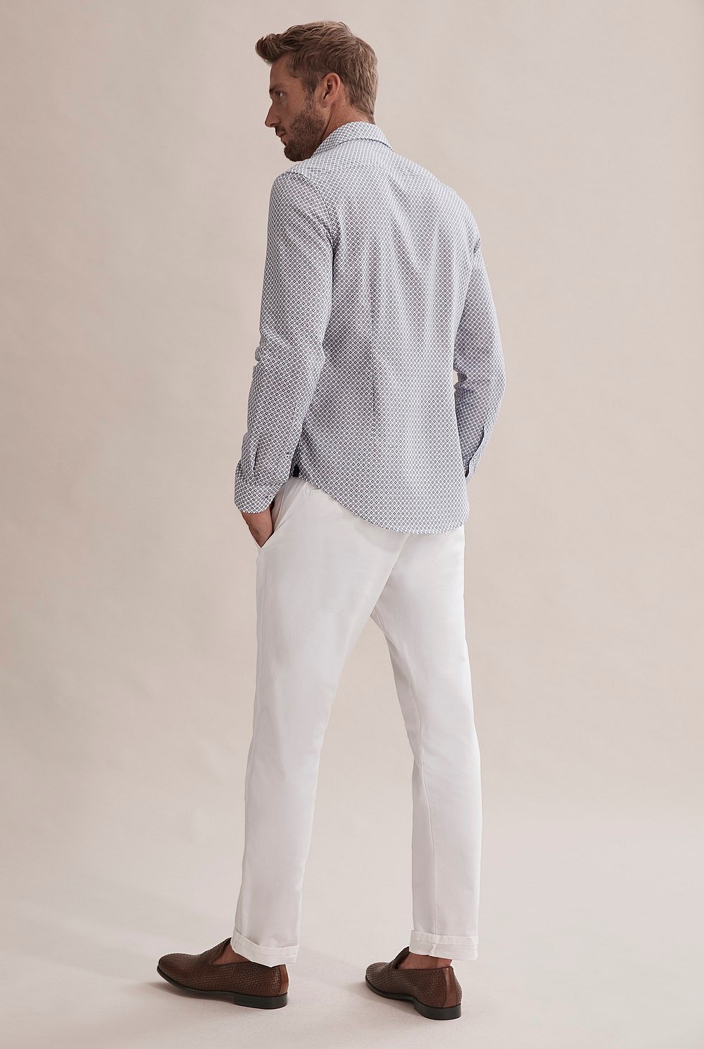 White Slim Tile Shirt - Casual Shirts | Country Road