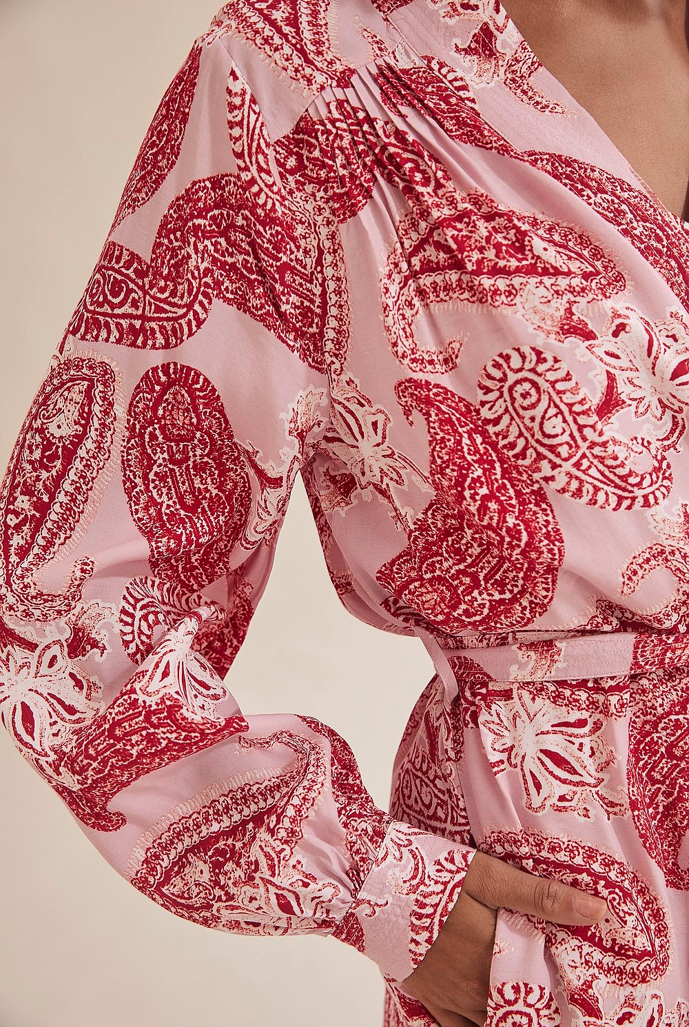 Soft Pink Paisley Print Pyjama Robe - Sleepwear | Country Road