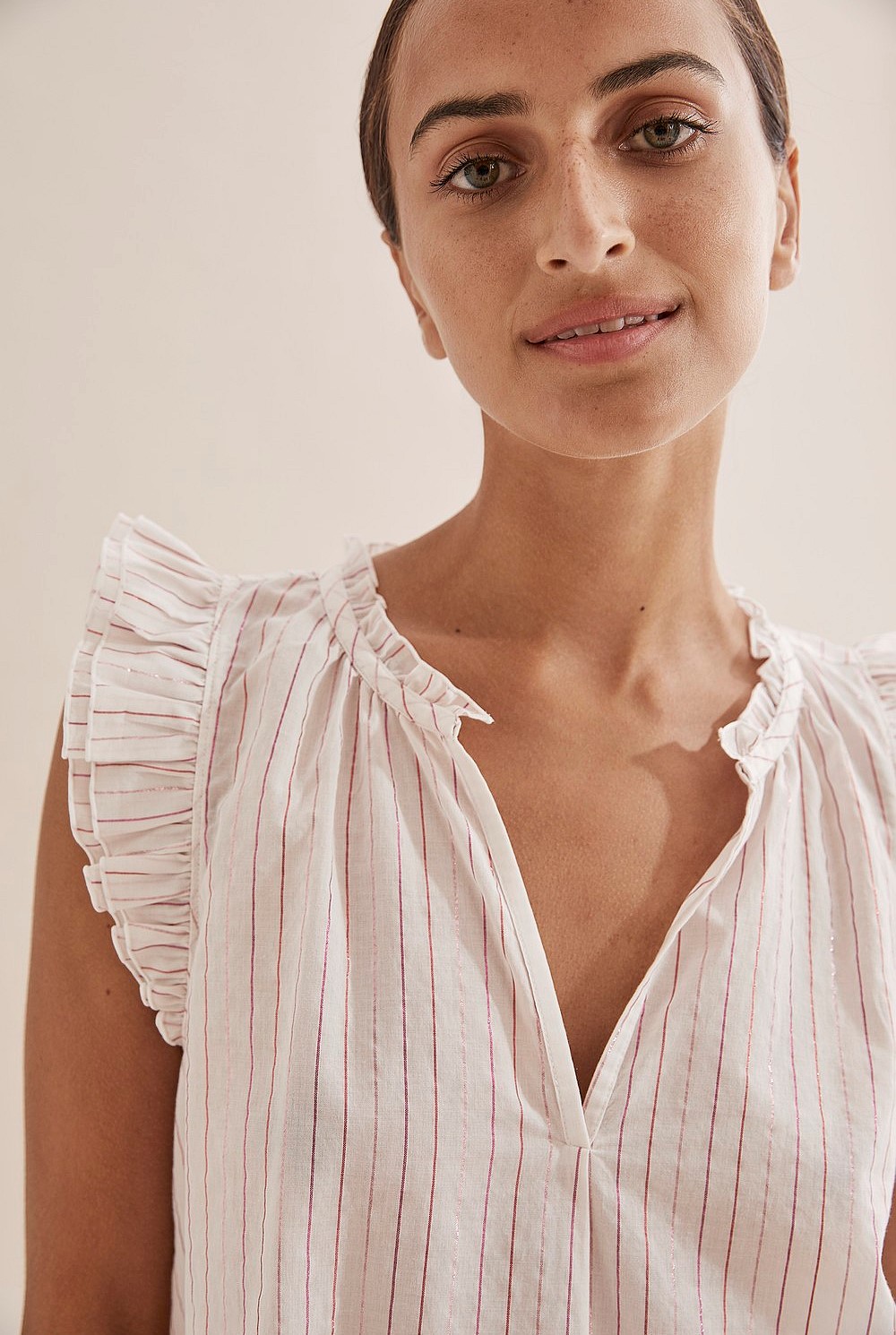 Antique White Metallic Stripe Pyjama Set - Sleepwear | Country Road