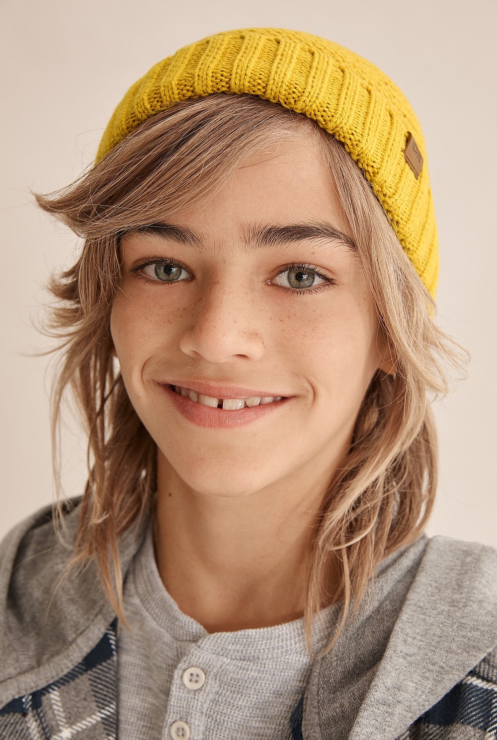 Mustard Textured Knit Beanie - Accessories | Country Road