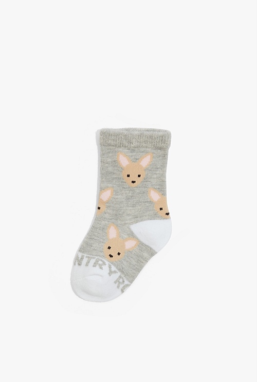 Light Grey Marle Roo Sock - Accessories | Country Road