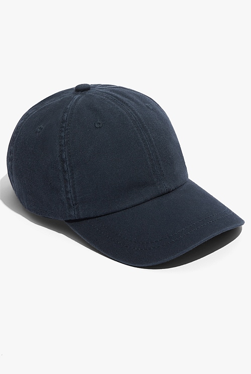 Washed Navy Relaxed Cap - Hats & Scarves | Country Road