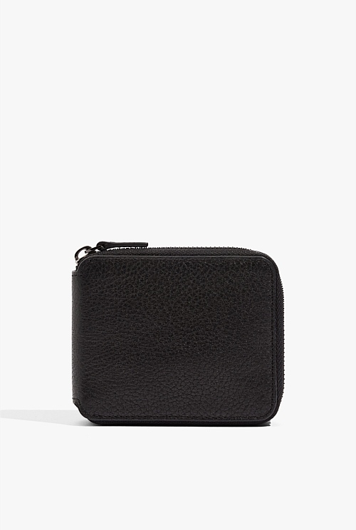 Black Zip-Around Wallet - Wallets & Leather Goods | Country Road