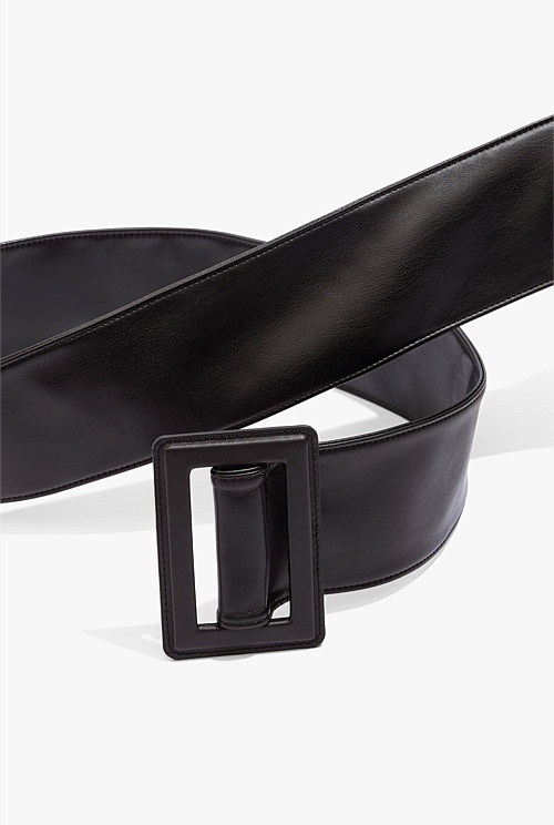 Black Long Soft Belt - Belts | Country Road