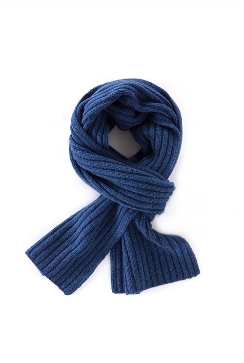 Blue Vertical Rib Scarf - Accessories | Country Road