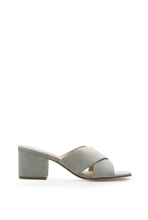 Pale Grey Paris Mule - Shoes | Country Road