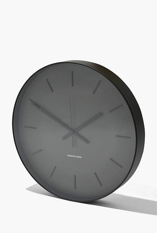 Charcoal Emma Wall Clock - Decorator | Country Road