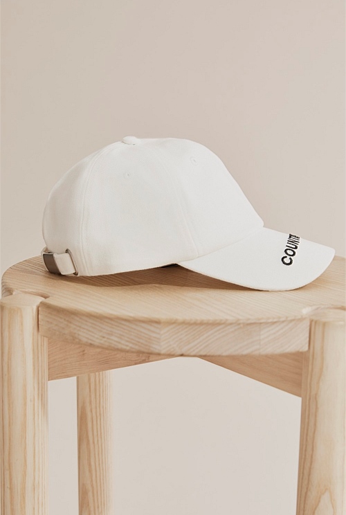 Ecru CR Modern Logo Cap - Hats, Scarves & Gloves | Country Road