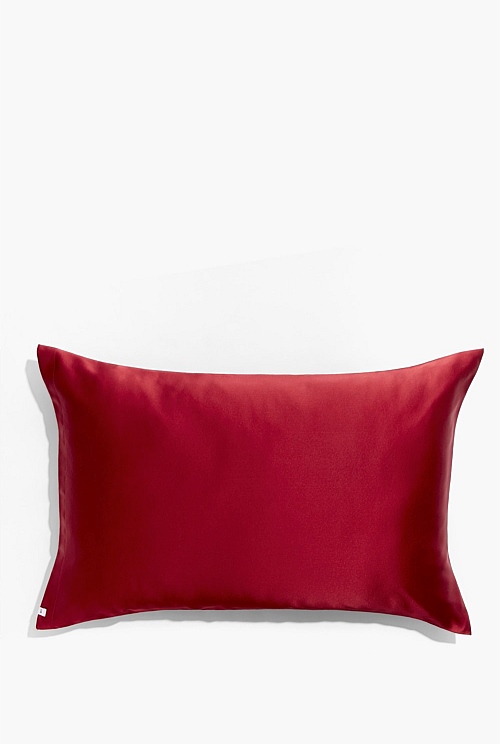 Ruby Red Silk Pillowcase - Pillowcases | Country Road