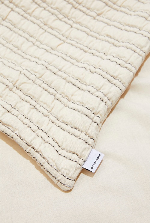 Ecru Perry King Quilt Cover - King Quilt Covers | Country Road