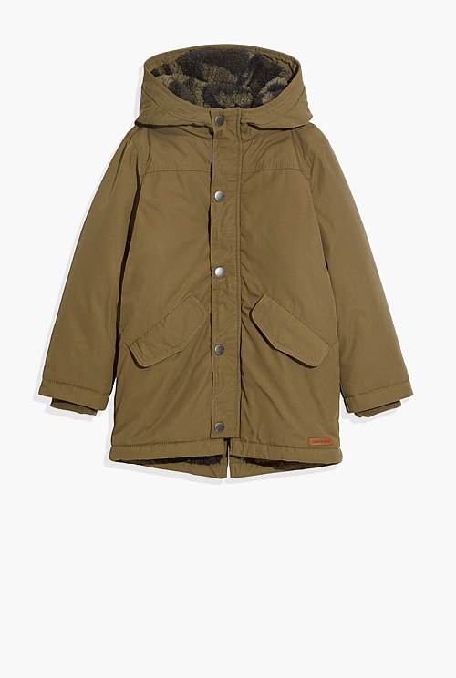 Khaki Green Fishtail Parka - Jackets & Coats | Country Road