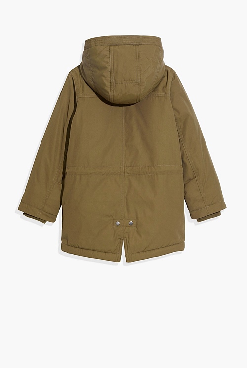 Khaki Green Fishtail Parka - Jackets & Coats | Country Road