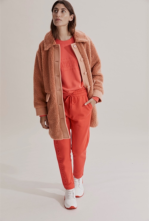 Tangelo Australian Cotton Branded Leg Track Pant - Sweats | Country Road